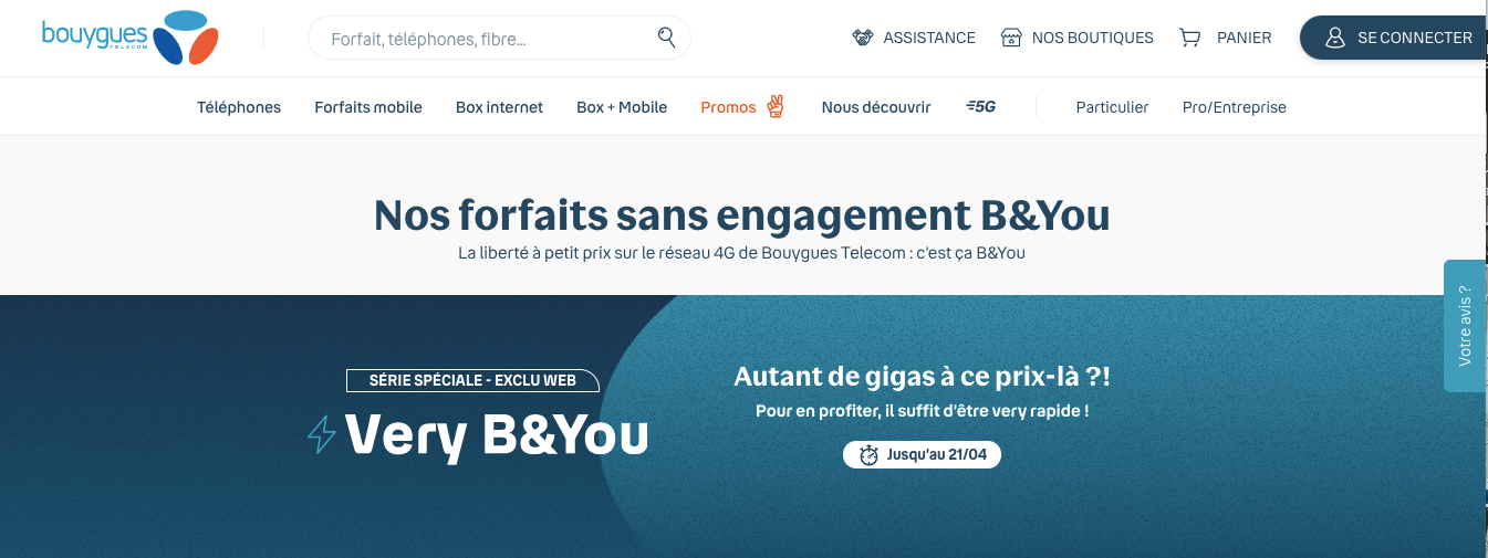 B&You avis : A lire avant d’y souscrire un forfait